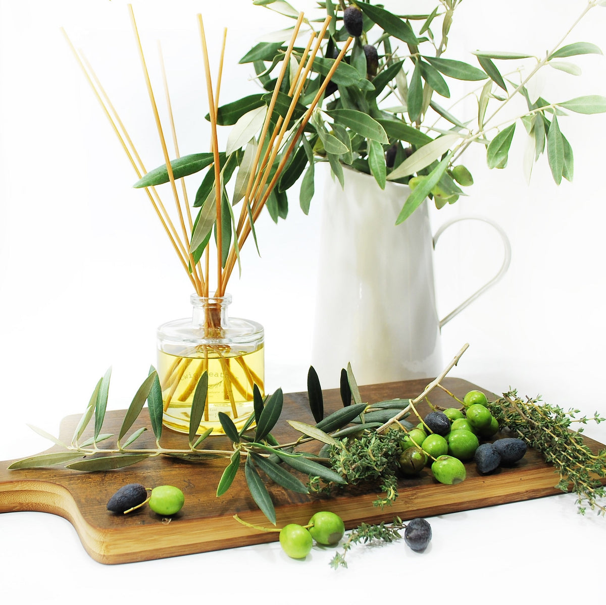 Thyme & Olive Leaf - Fragrance Diffuser 200ml - Twig & Feather | Twig and Feather