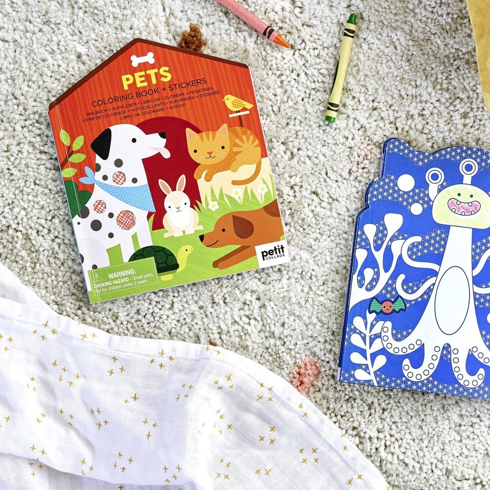 Colouring Book & Stickers - Pets - Twig and Feather | Twig and Feather