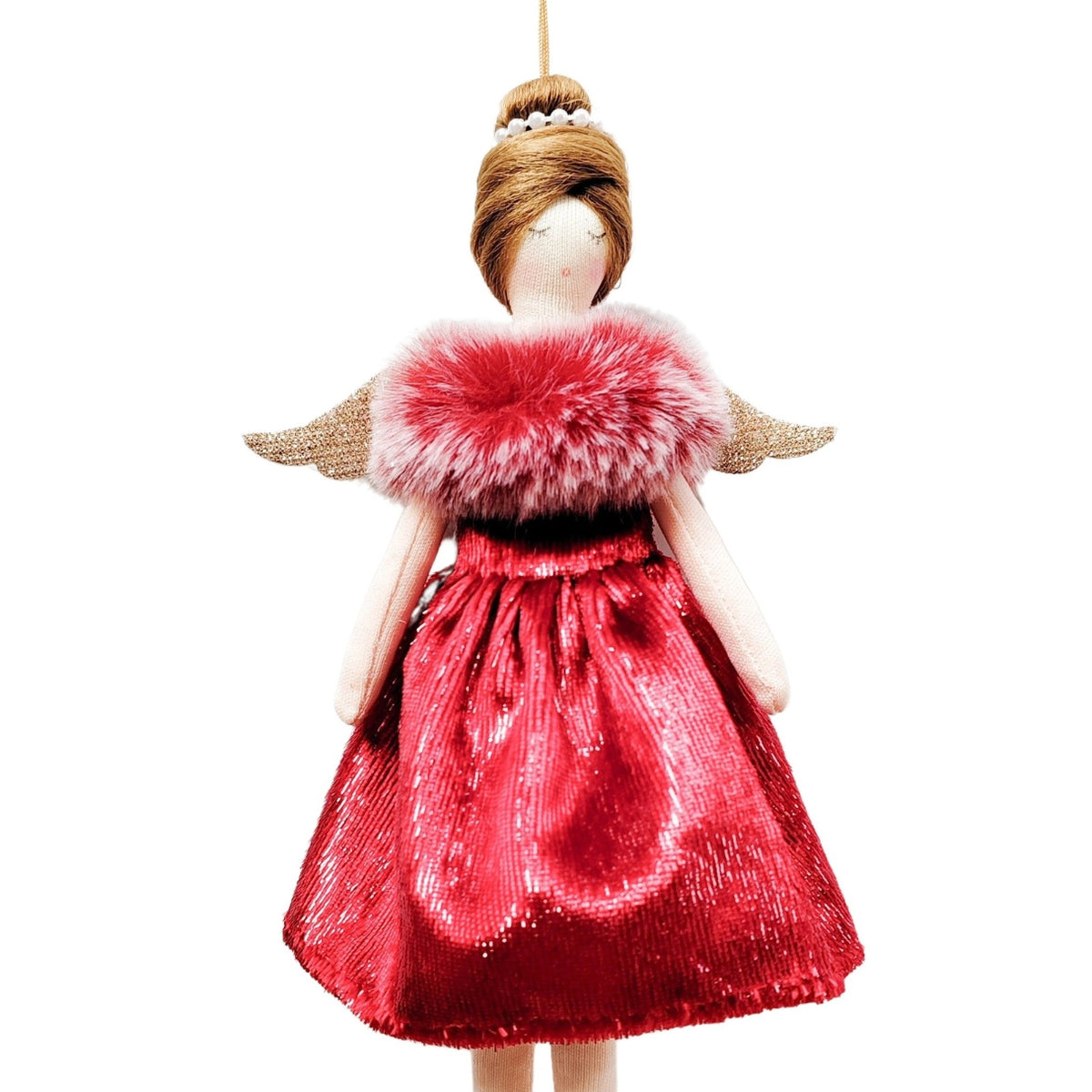Elegant Angel - Vintage Style – Red – Hanging Decoration - Twig and ...
