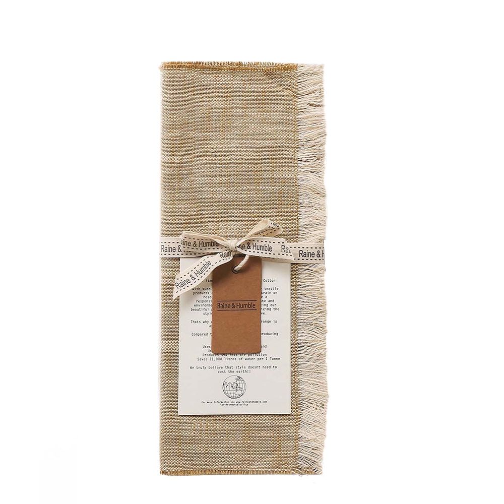 Slub Chambray Table Runner – Mustard – 150cm x 40cm - Twig and Feather ...